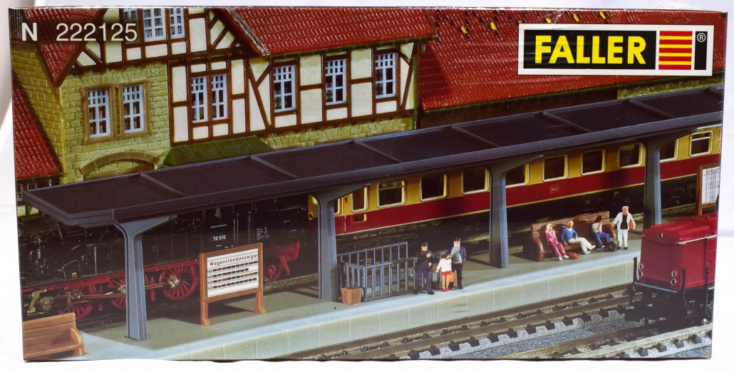 Faller 222125 Spur N Bahnsteig mit Überdachung und Ergänzungsteil ...